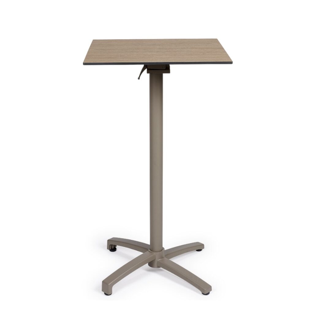 Mesa Noruega alta abatible de aluminio y tablero compacto | Top Sillas ...