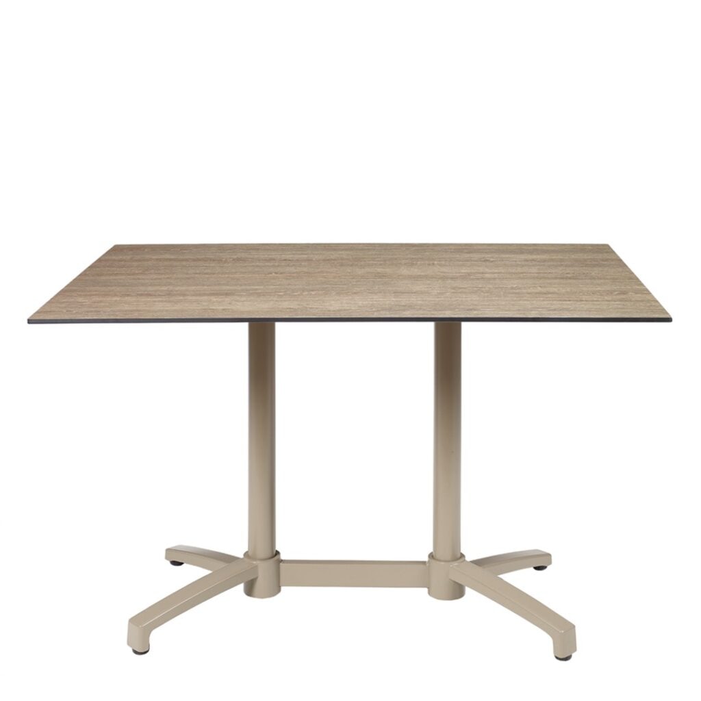 Mesa Noruega rectangular abatible de aluminio y tablero compacto | Top ...